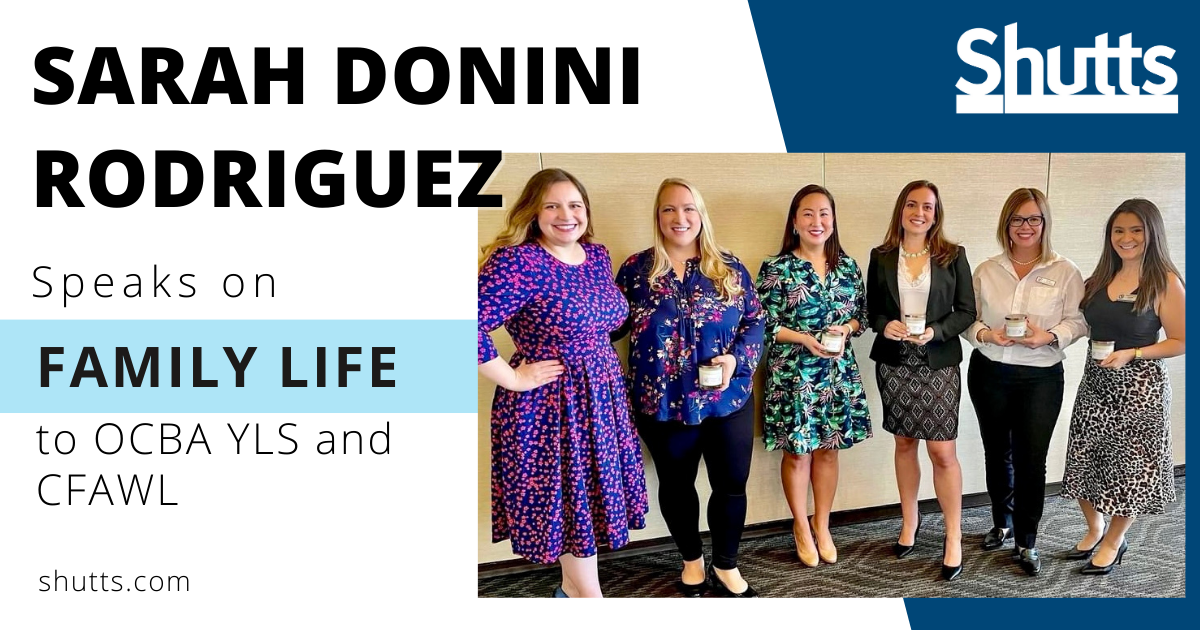 Sarah Donini Rodriguez Speaks on Family Life to OCBA YLS and CFAWL ...