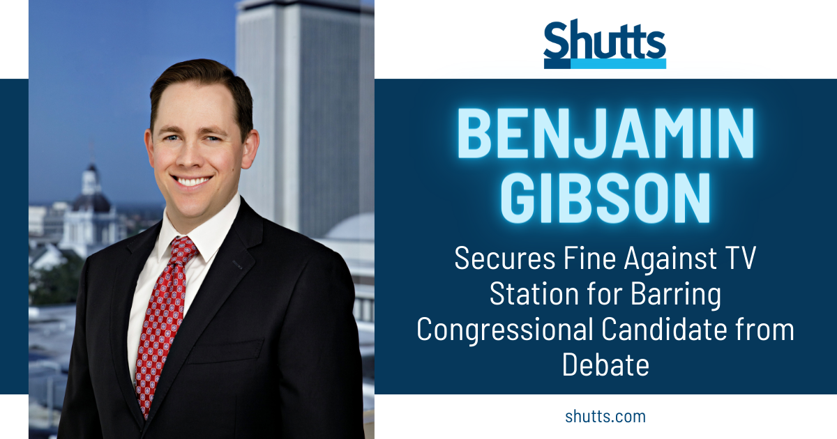 Benjamin Gibson Secures Fine Against TV Station for Barring Congressional Candidate from Debate ...
