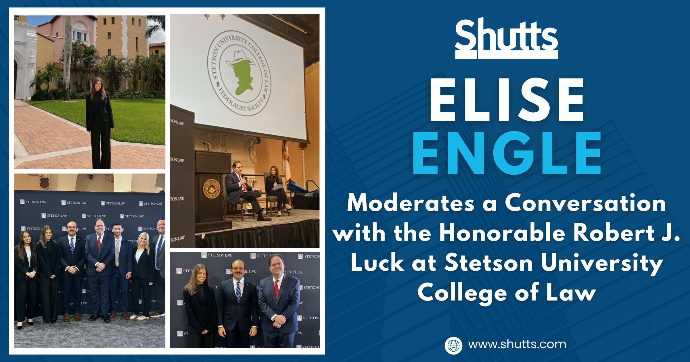 Elise Engle Moderates Conversation with the Honorable Robert J. Luck at ...